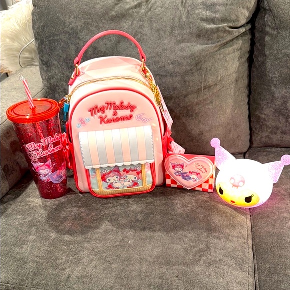 Sanrio | Bags | My Melody Kuromi Backpack Matching Wallet And More Set ...